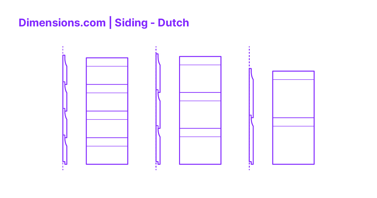 Siding - Dutch Dimensions & Drawings | Dimensions.com