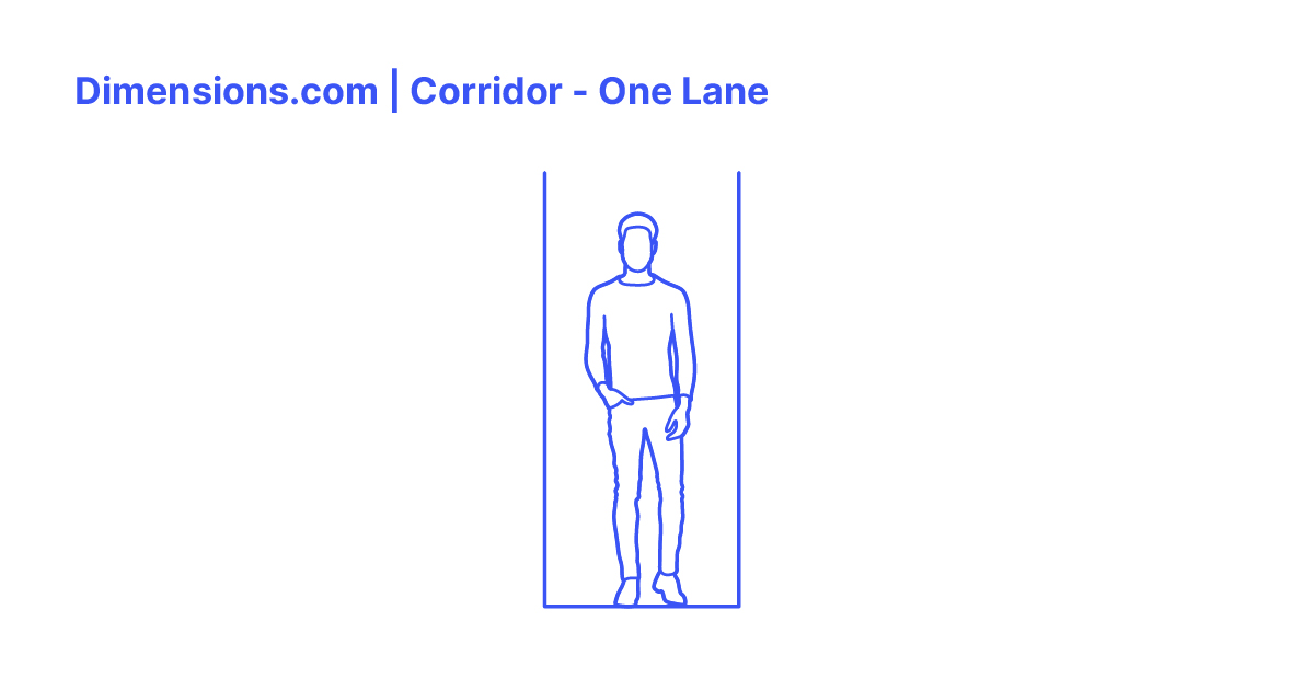 Corridor - One Lane Dimensions & Drawings | Dimensions.com