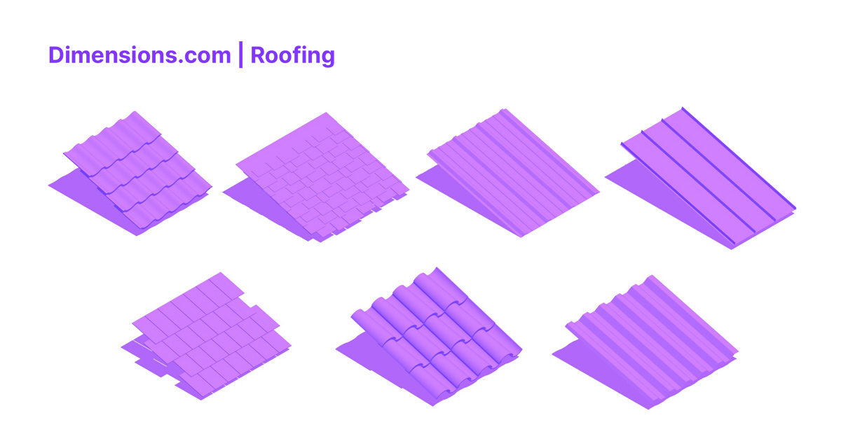 Roofing Dimensions & Drawings | Dimensions.com