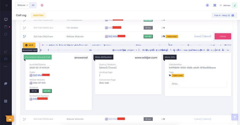Call Tracking | Call Analytics Software | WildJar