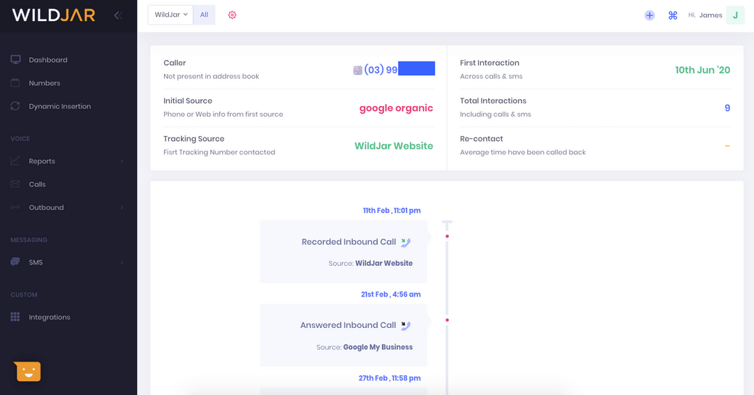 Call Tracking | Call Analytics Software | WildJar