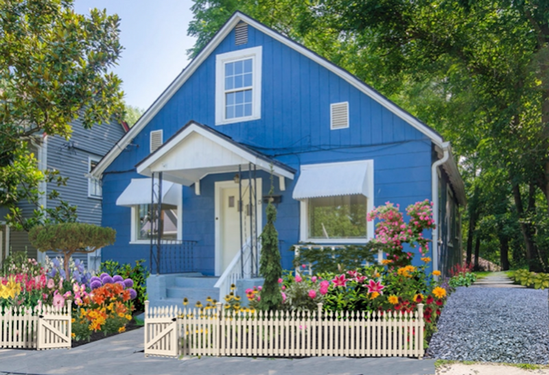 Flower Ideas for a Blue House - iScape Tips