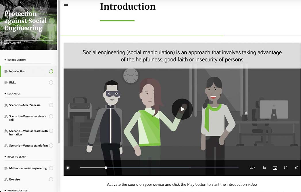 Protection against Social Engineering