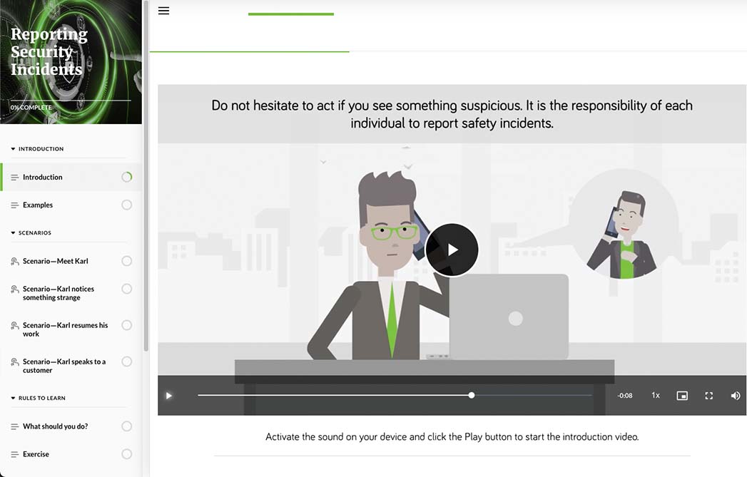 Reporting Security Incidents