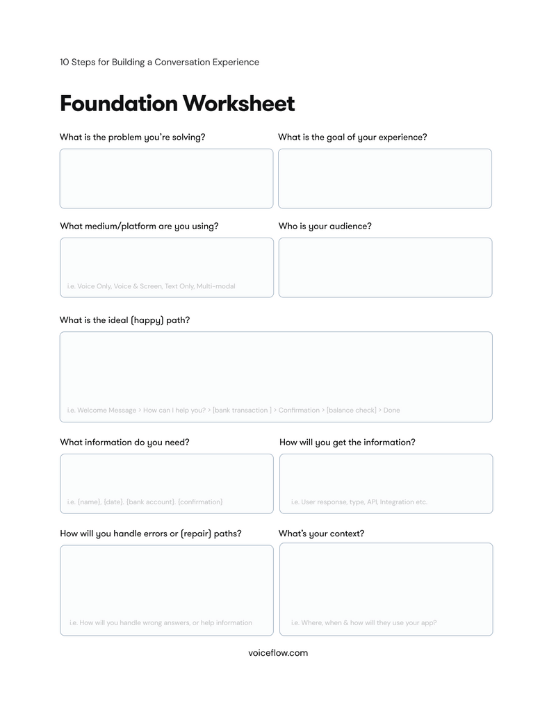 Voiceflow | Resources for Conversation Design