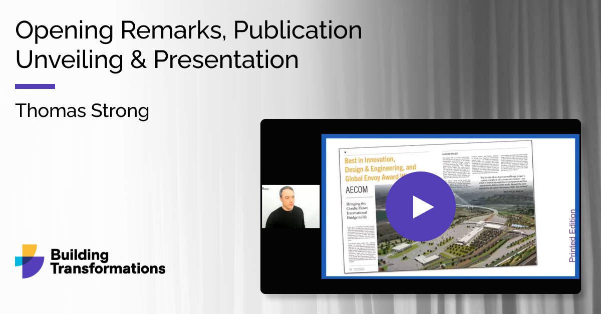 Opening Remarks, Publication Unveiling & Presentation