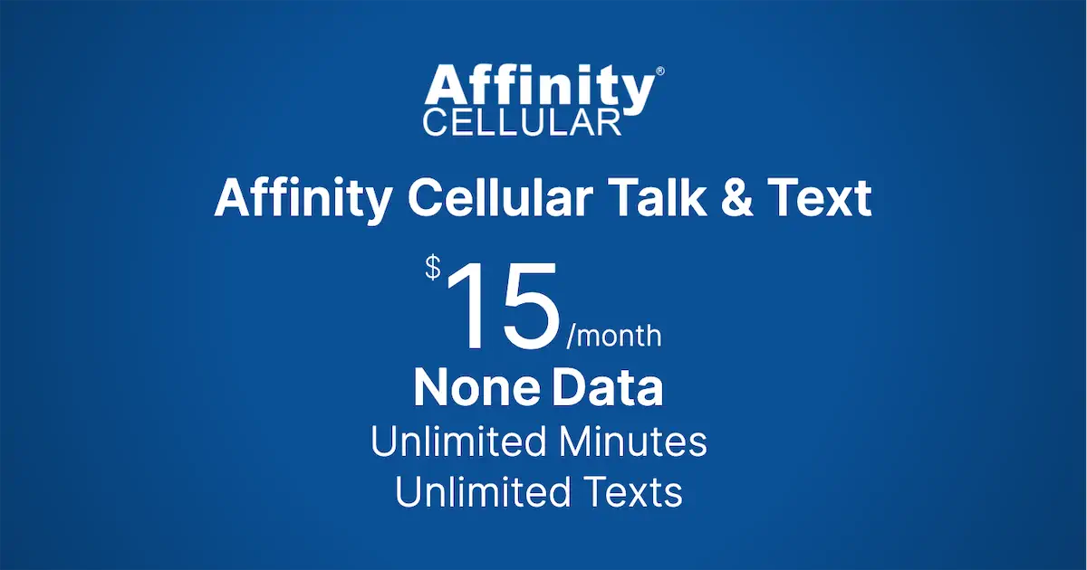 Affinity Cellular Talk & Text Plan: Price & Features