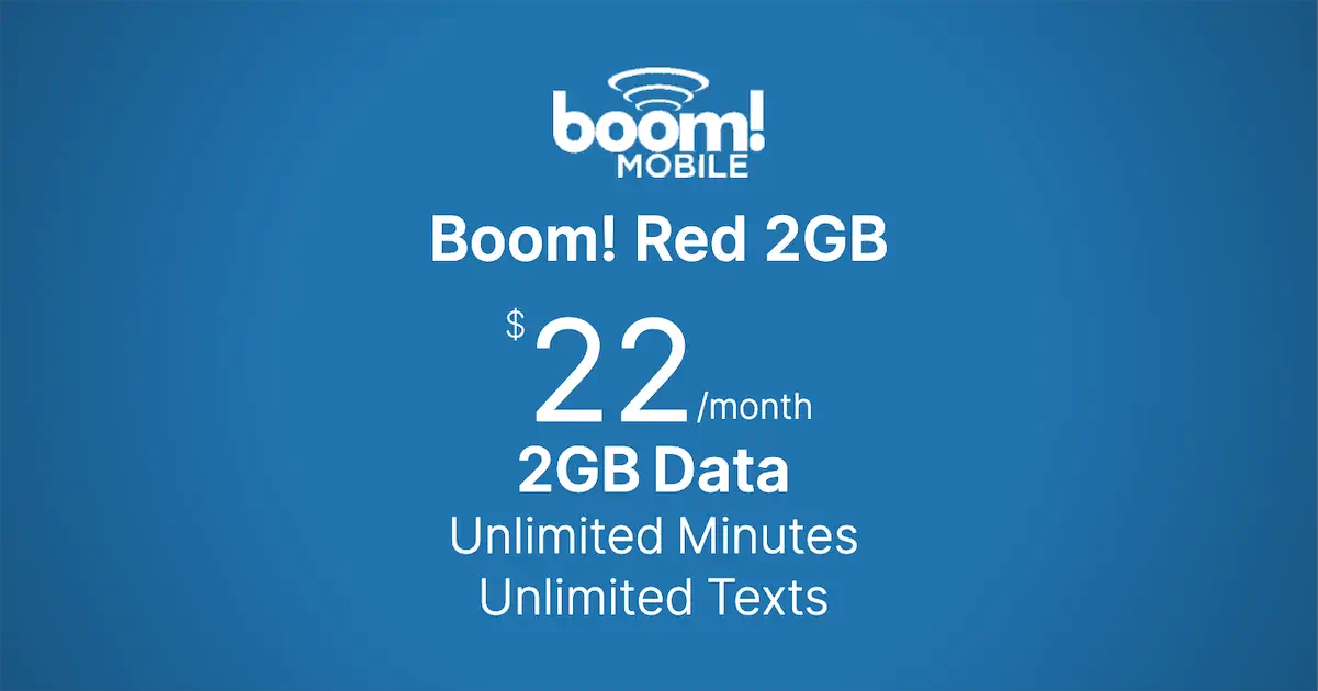 Boom! Red 2GB Plan: Price & Features