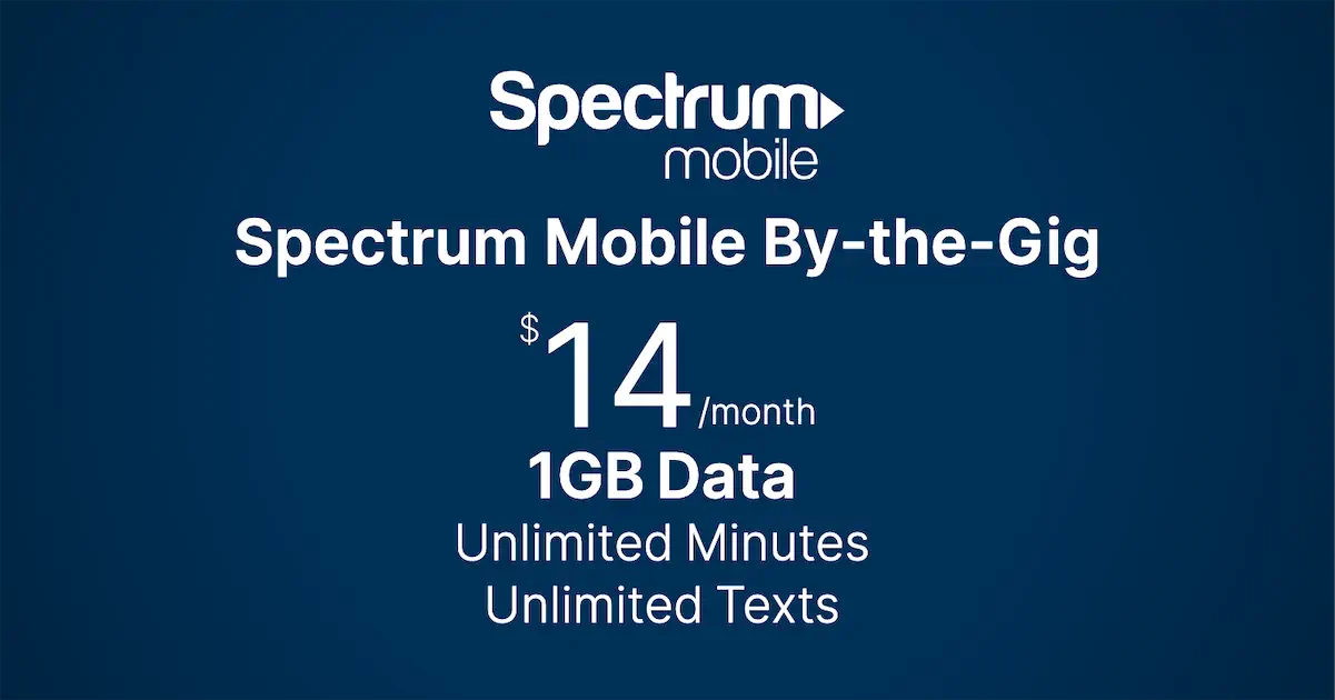 Spectrum Mobile By-the-Gig Plan: Price & Features