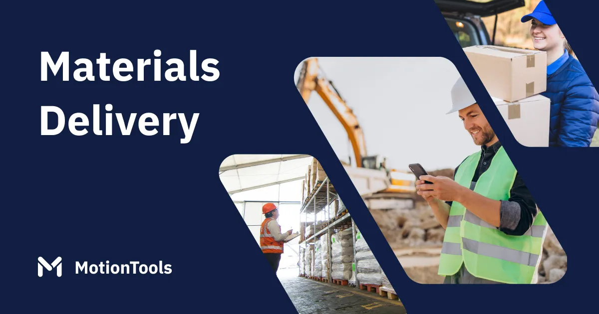 Last mile materials delivery software | MotionTools