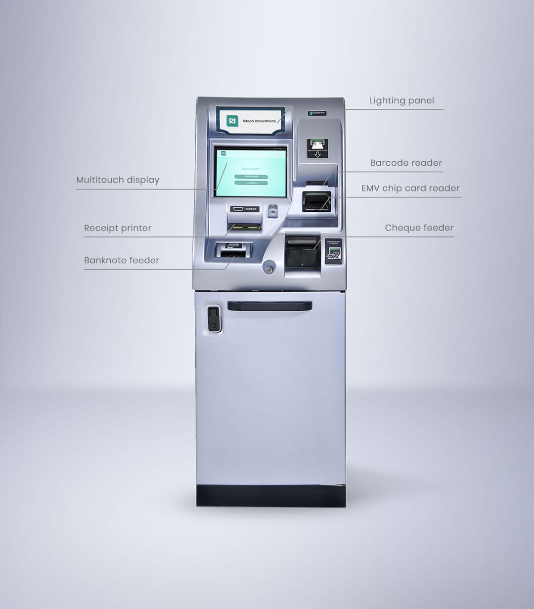 RITECH | Rototype Payment Machine accepting Cash, Cheque, Card, Coins ...