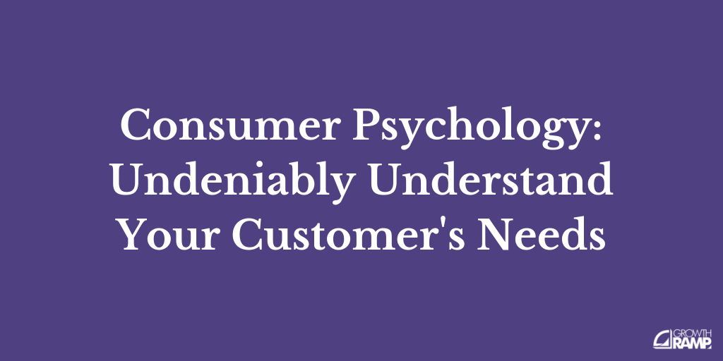Consumer Psychology: Undeniably Understand Your Customer's Needs