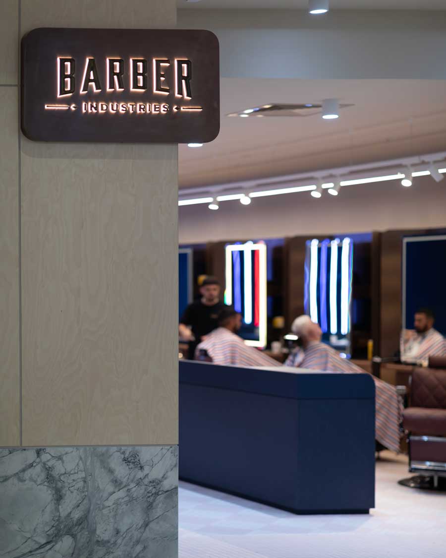 NEW BARBER INDUSTRIES BARBERSHOP NOW OPEN AT MIDLAND GATE
