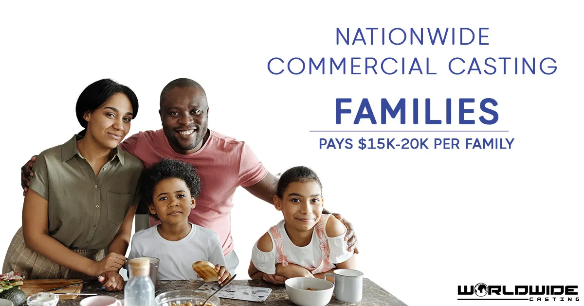 Families - Nationwide Commercial Casting