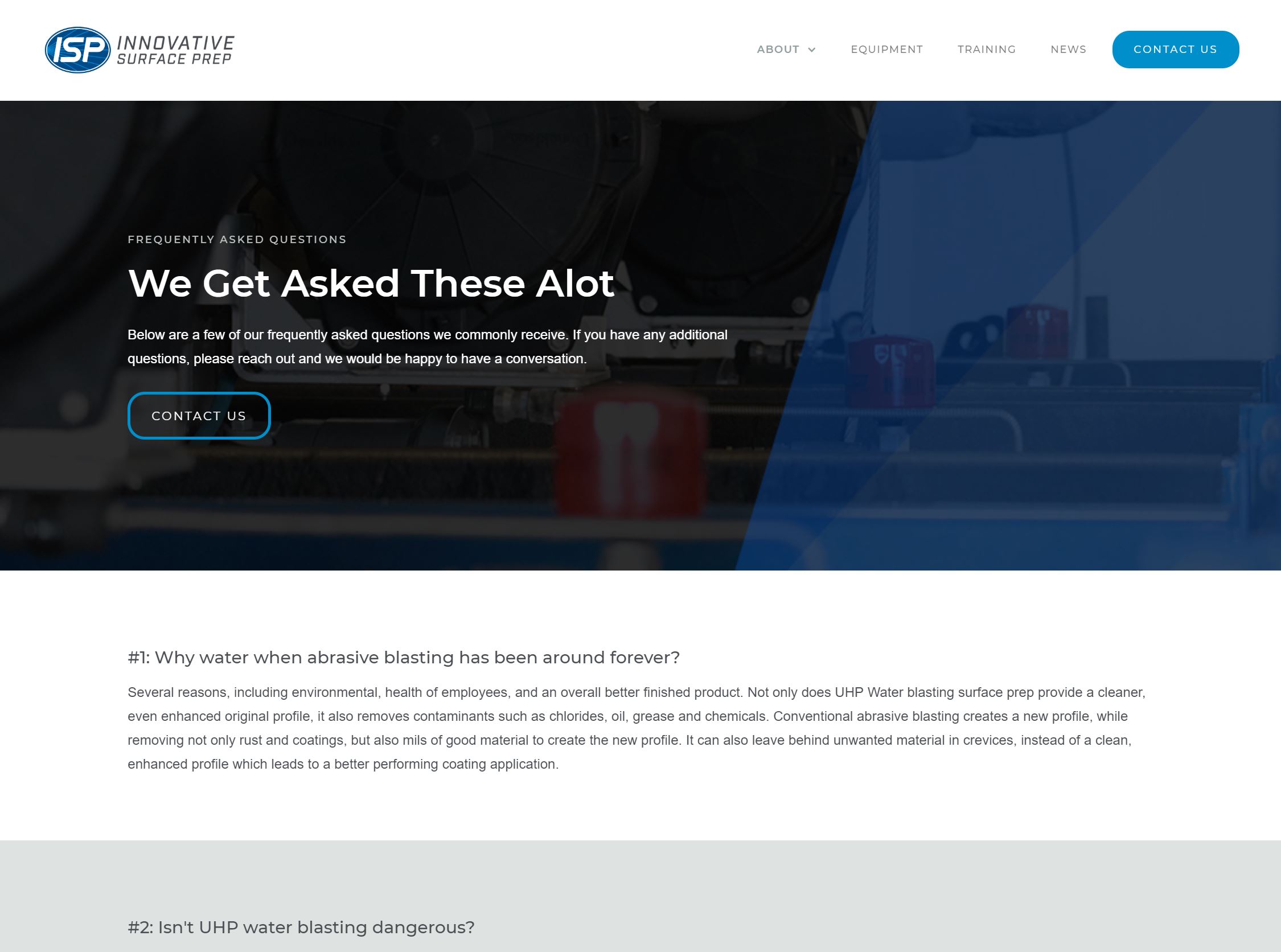 Innovative Surface Prep | Frequently Asked Questions