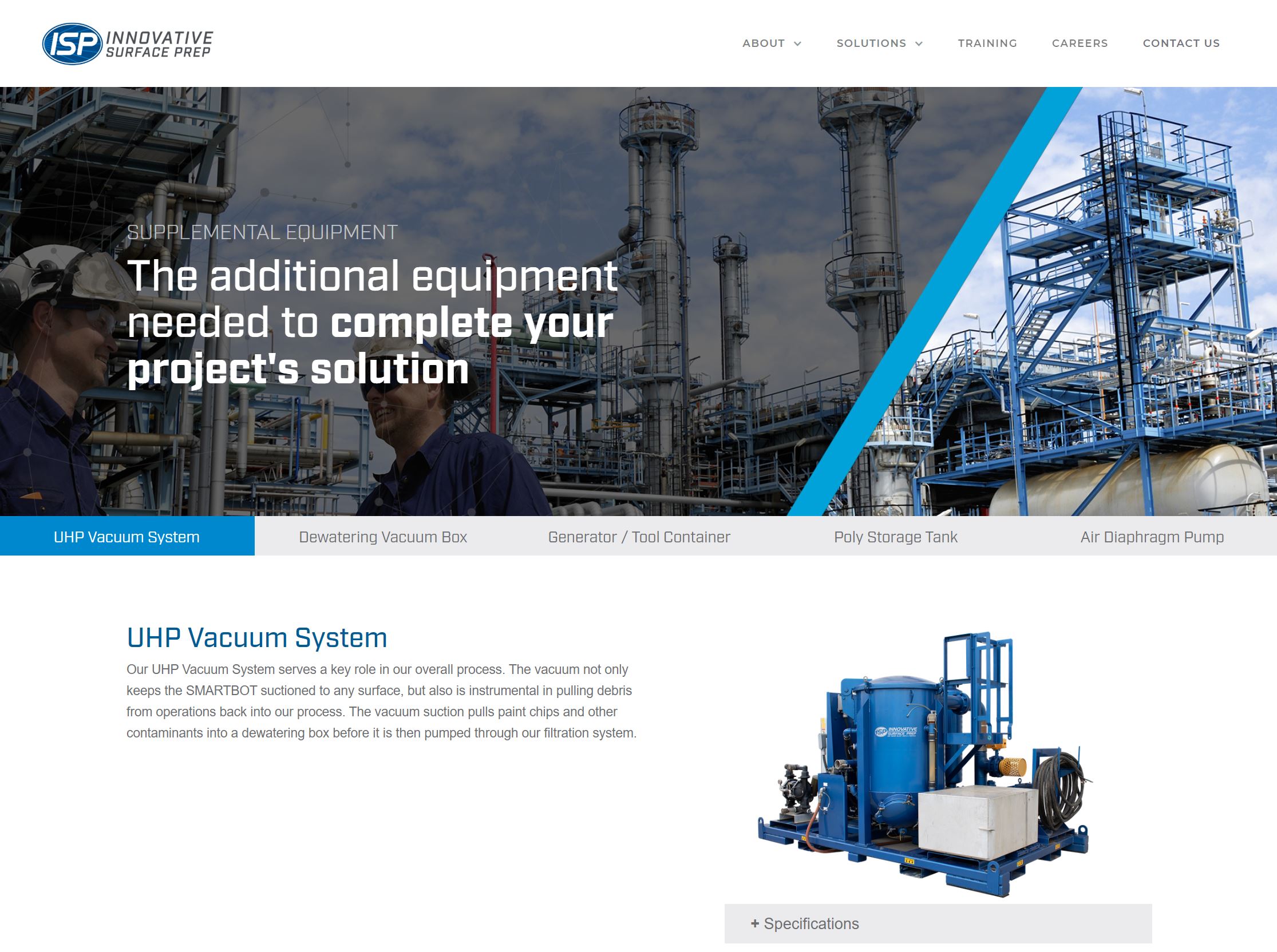 UHP Water Blasting Supplemental Equipment