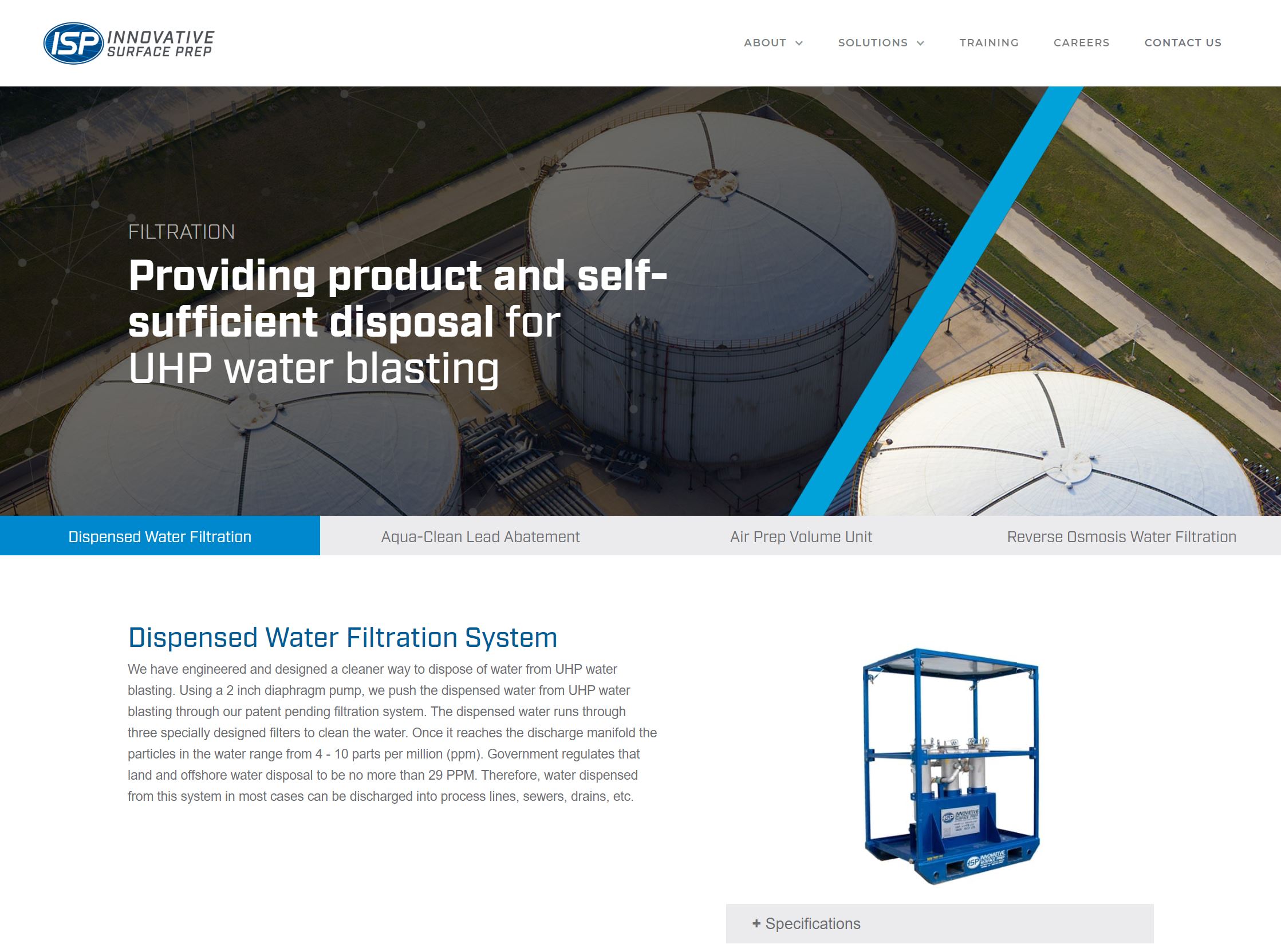 UHP Water Blasting Filtration