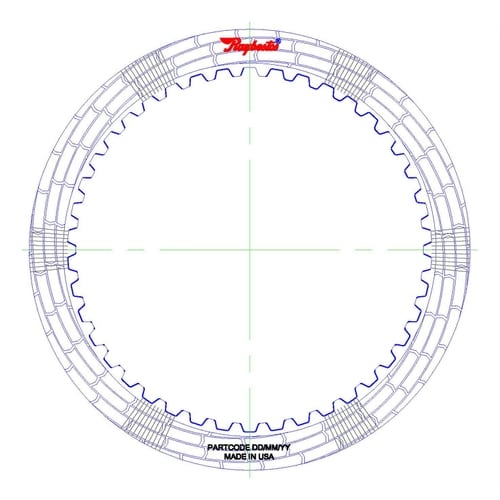 PART OF 24271904 - 8L90 C3 (1, 3, 5, 6, 7) (Waved) HT Friction Clutch Plate