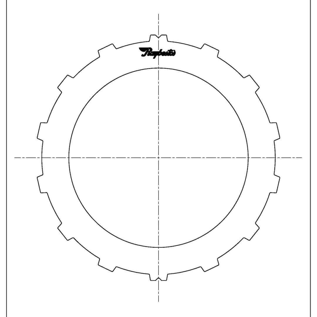 NA - TH400, TH375, 4L80E Forward, Direct (.060") Kolene® Steel Clutch Plate