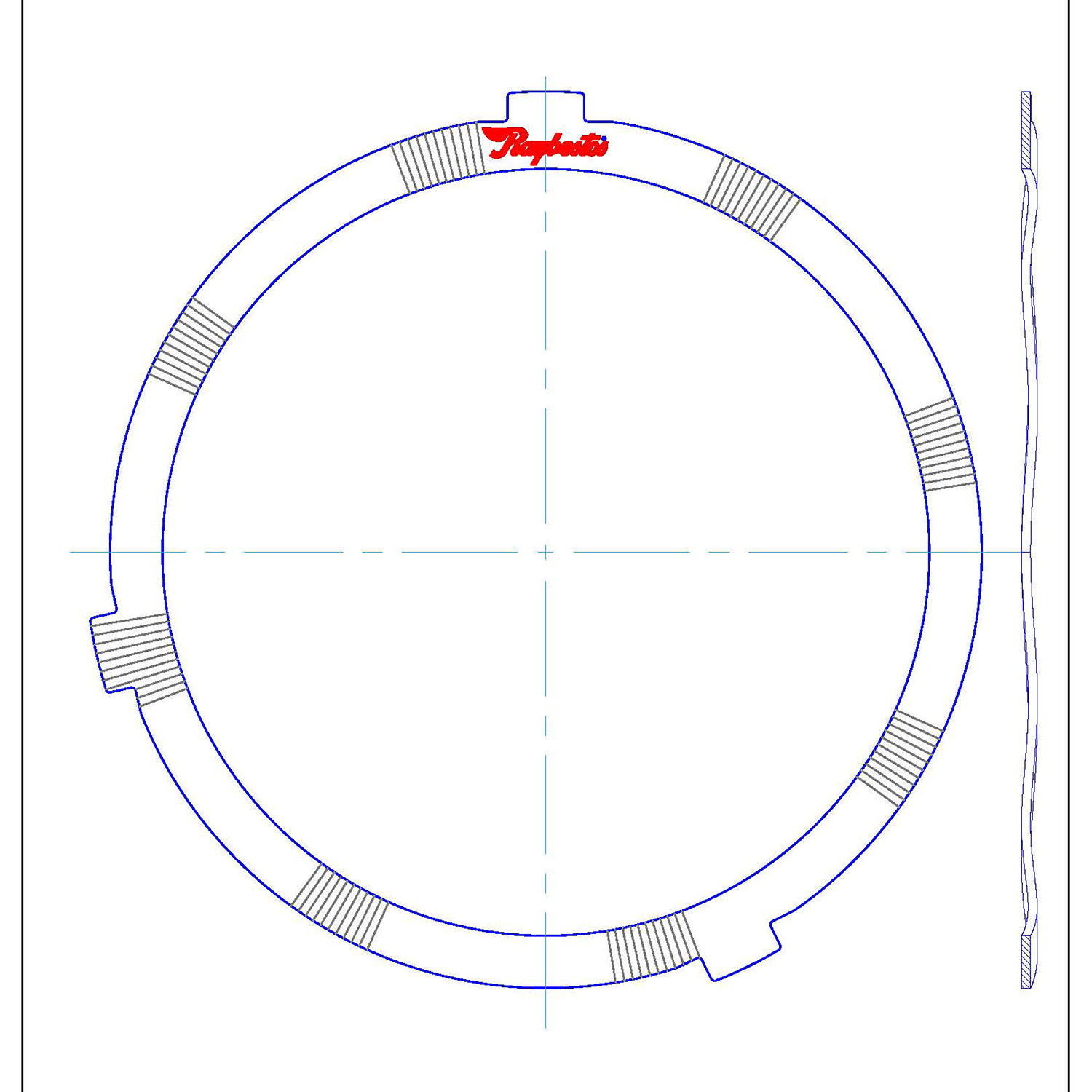 96040135 - TH180, TH180C, 3L30, 4L30E Reverse (Waved) Steel Clutch Plate