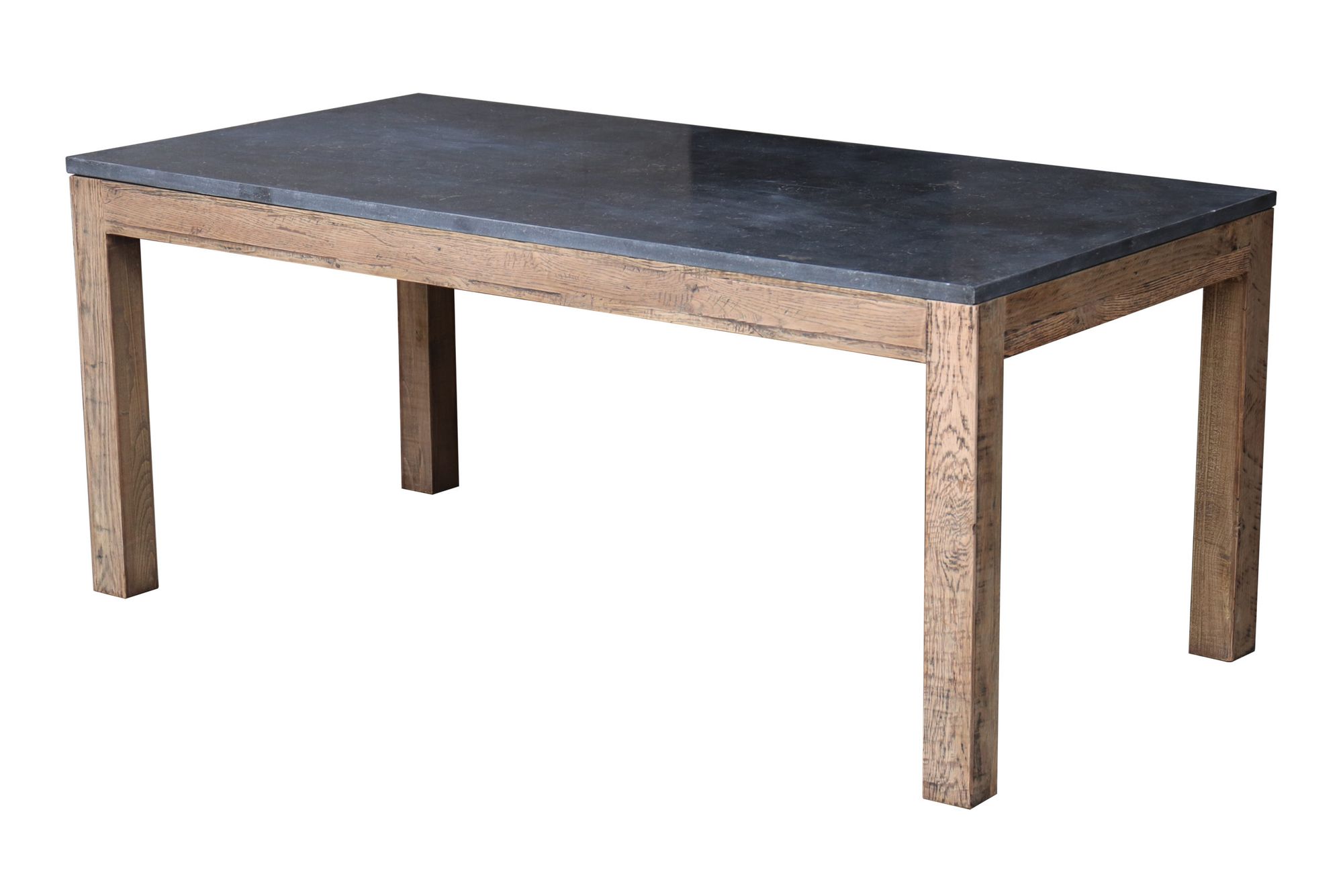 Hudson Bay - Elm 1.4m Pedestal Dining Table with Blue Stone Top ...