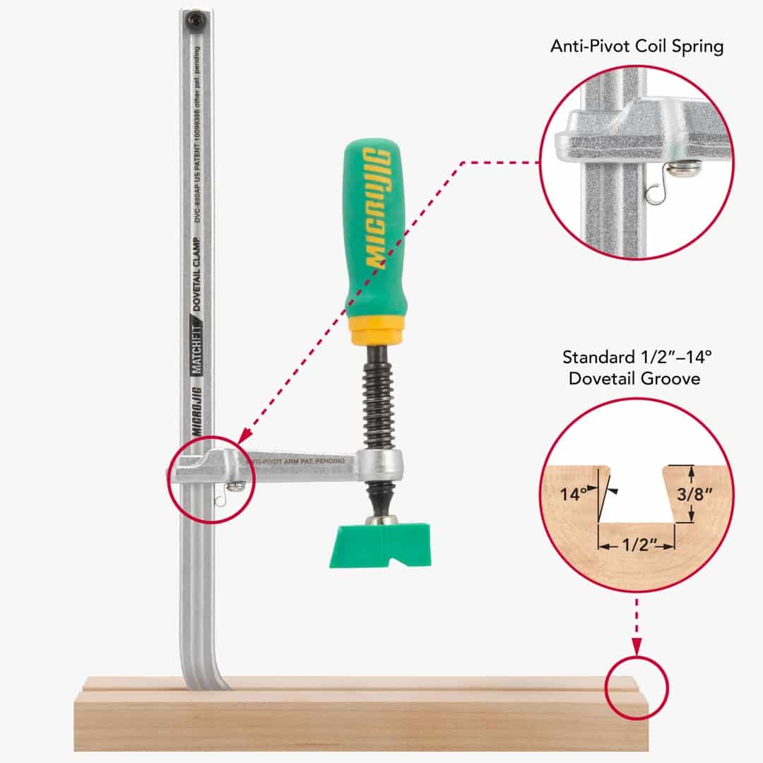 MATCHFIT Dovetail Track Clamp® AP | #1 Best-Seller in Jigs and Fixtures