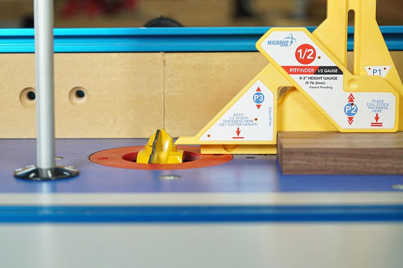 FitFinder Lock Miter Bit | Microjig Automatic Measurements