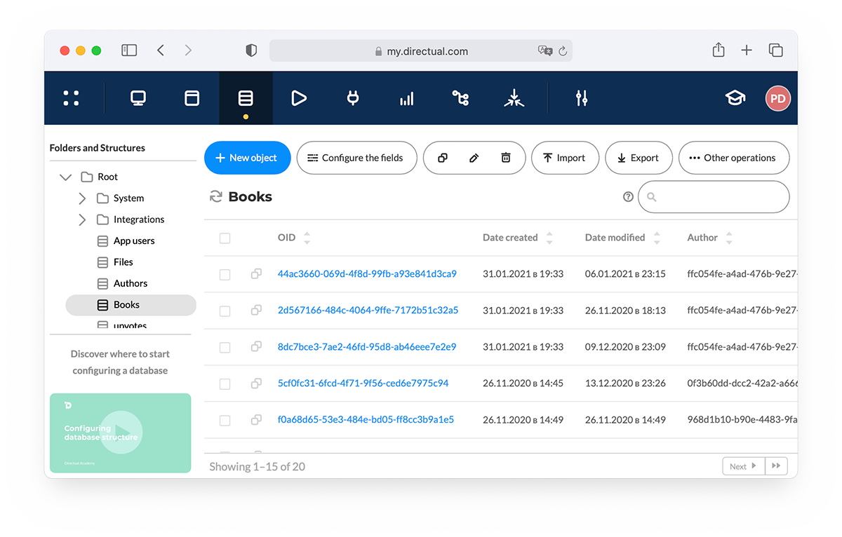 Directual Lifetime Deal | Web builder. Power of Coding in No-Code format