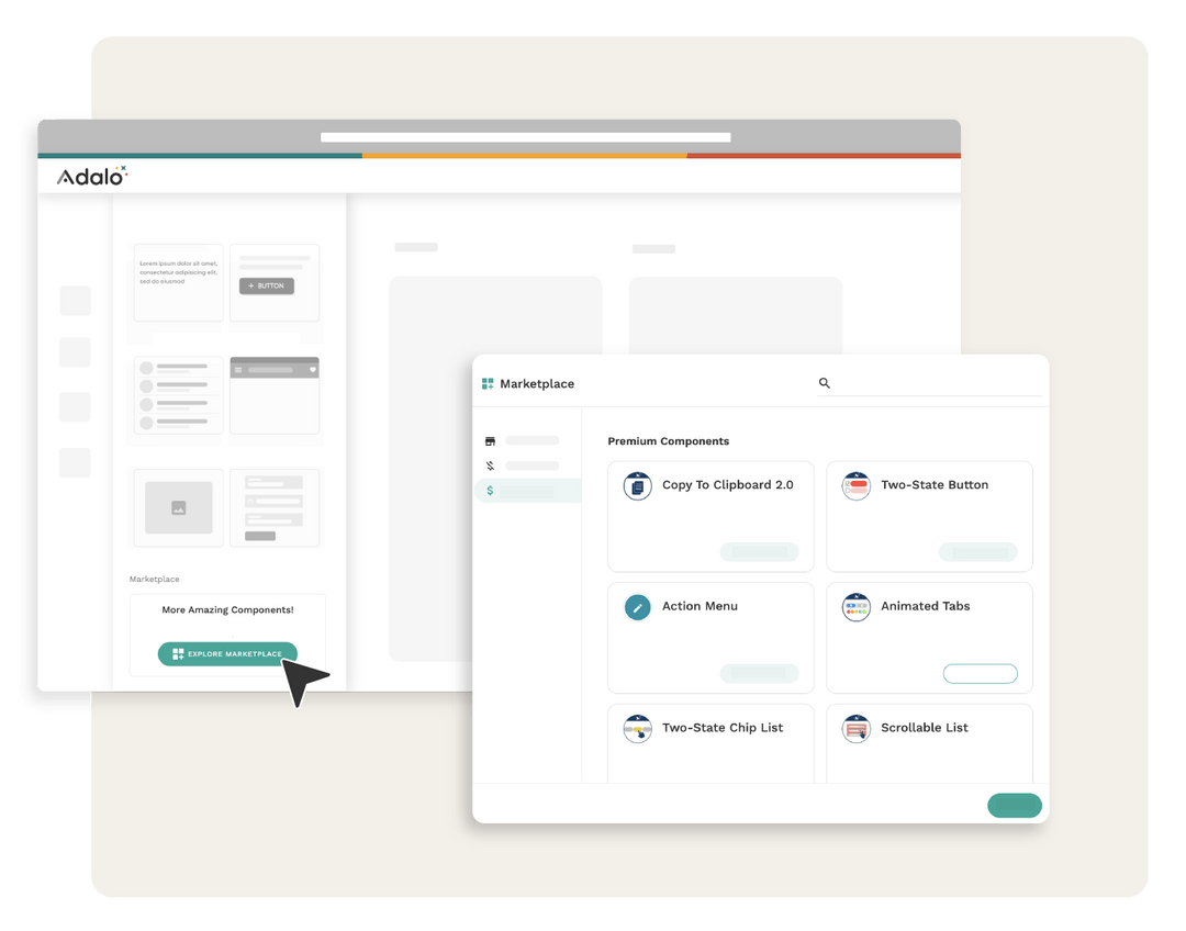 Component Marketplace | Adalo - Build Custom Apps, No Coding Required