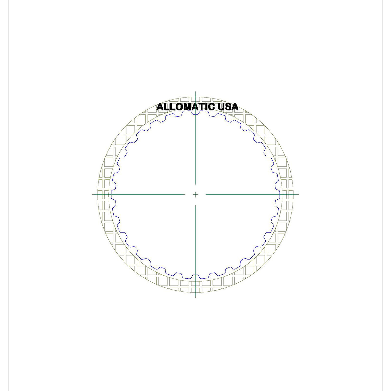 TOYOTA A960E Coast High Energy Friction Clutch Plate 512207 | Allomatic