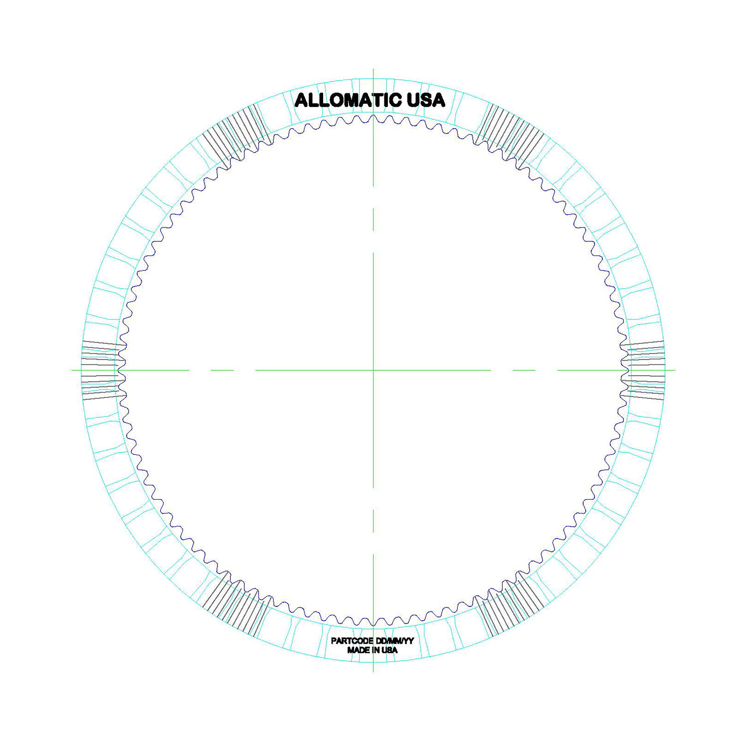FORD 6R140 Low Reverse Clutch (Waved) Friction Clutch Plate 512365 ...