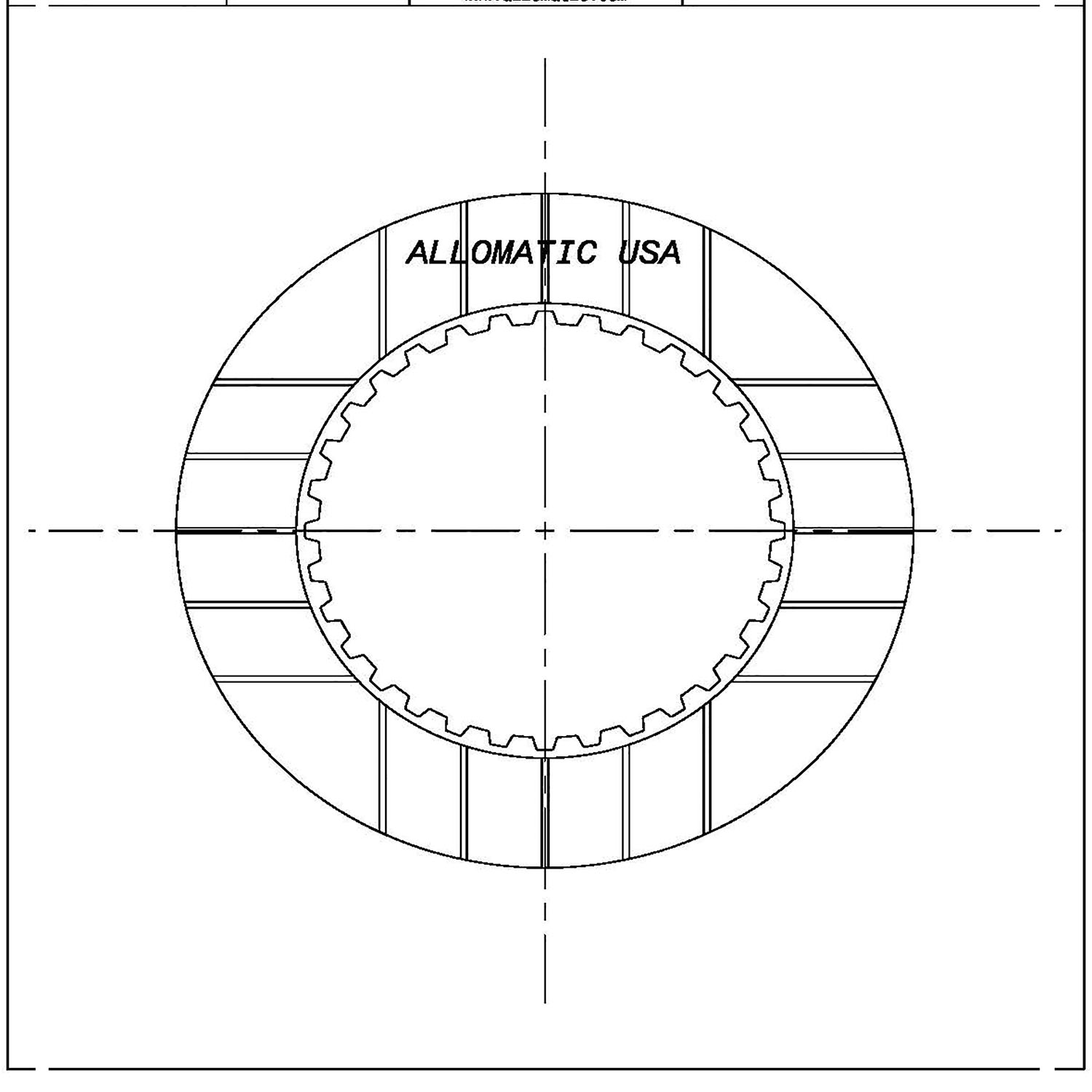 GM 4T65E 4th, 4T65E (3.8L Only) Friction Clutch Plate 512456 | Allomatic