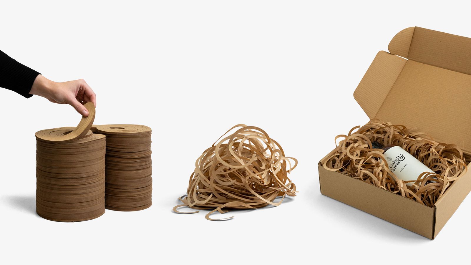 SpiroPack Nest Eco | Spiral Paper Void Fill by Seaman Paper