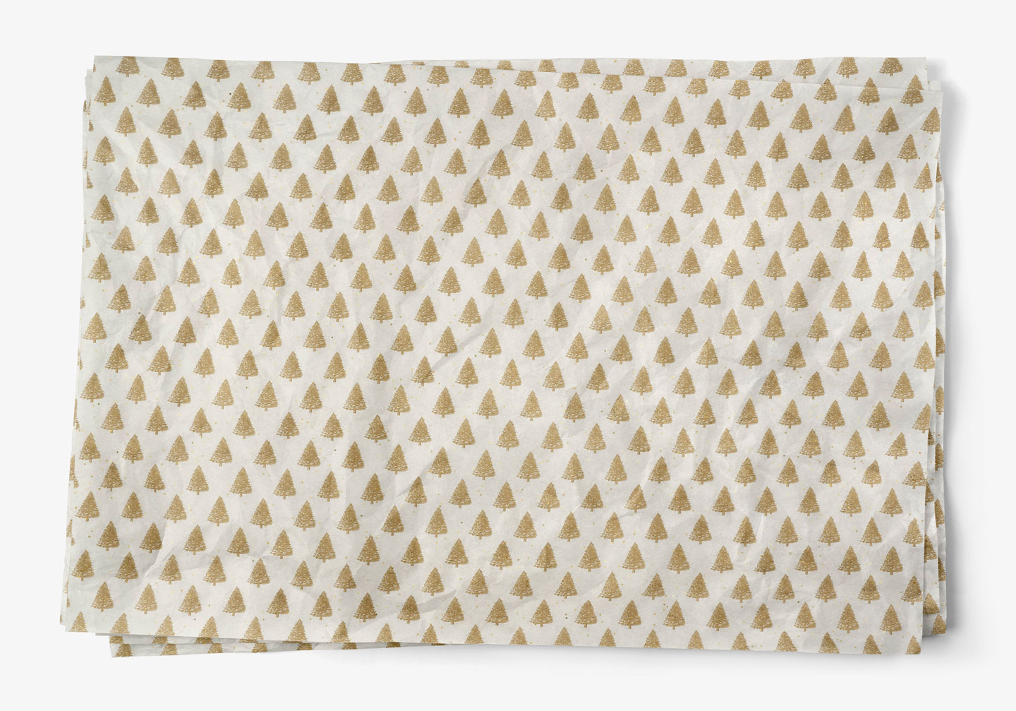 Gold Pearl Trees Tissue Paper | SatinWrap by Seaman Paper