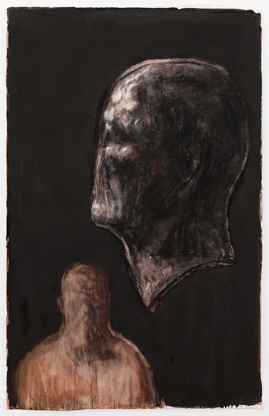 Ofer Lellouche, Self Portrait of the Artist with a Bust of His Father