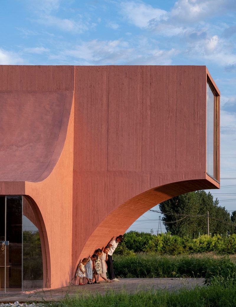 Peach Hut Community Center by Atelier XI