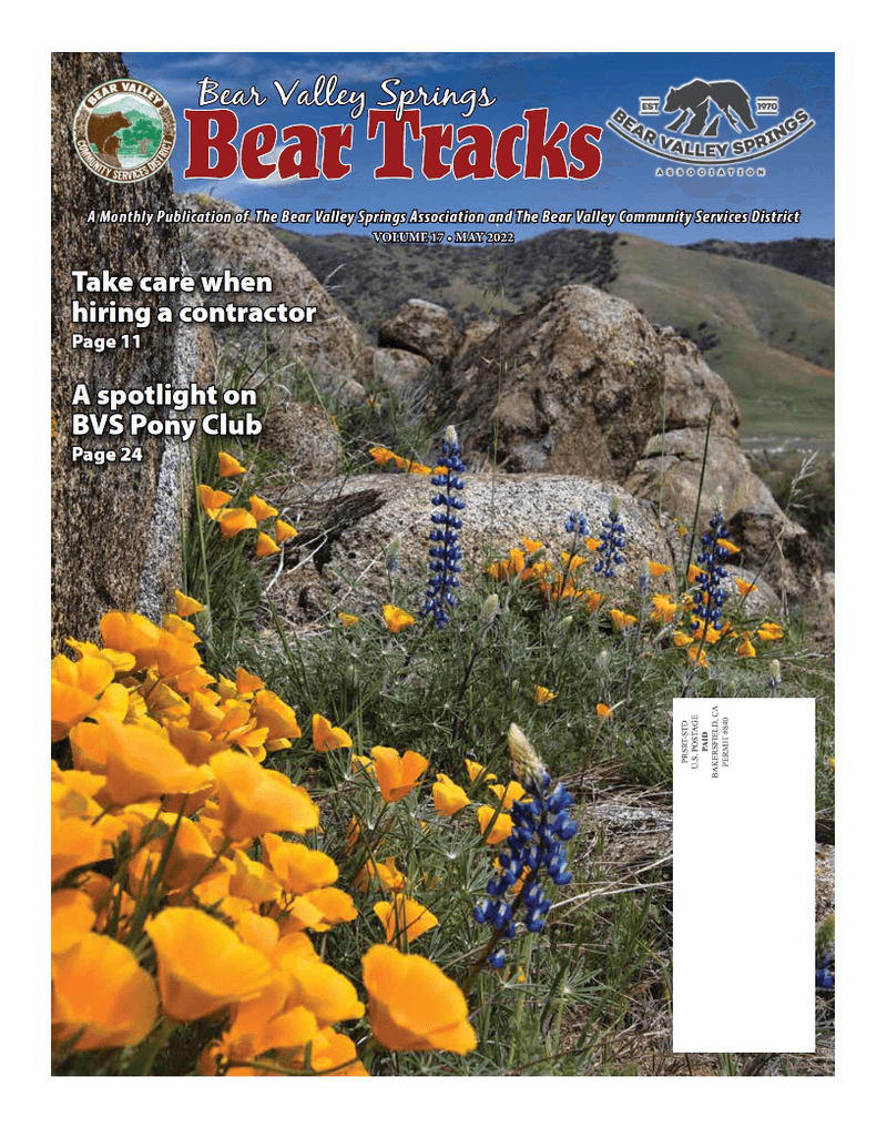 Bear Valley Springs Association Bear Tracks Magazine