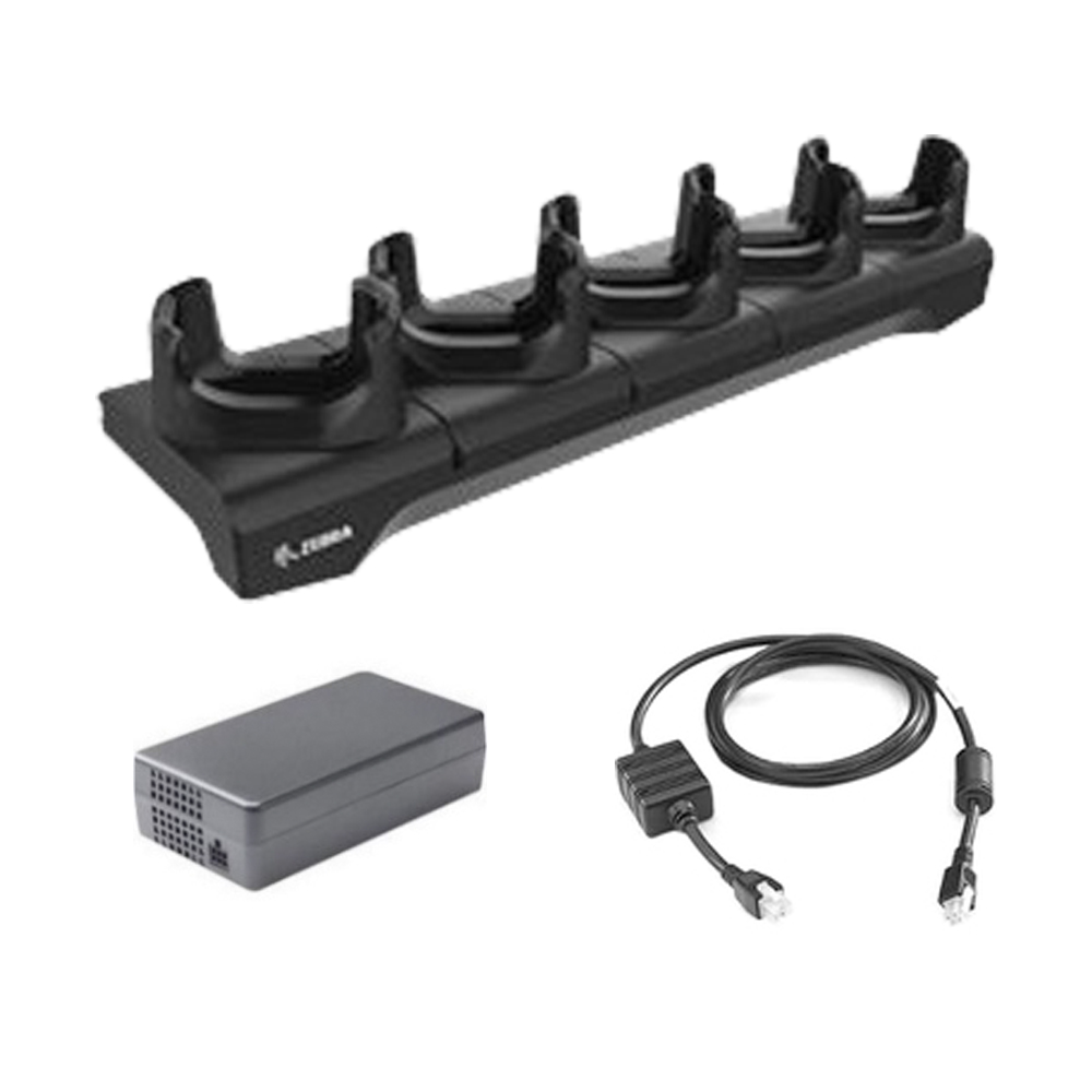 CRD-EC5X-SE5ET-01 - Zebra EC50/EC55 5-Slot Ethernet & Charge Cradle ...