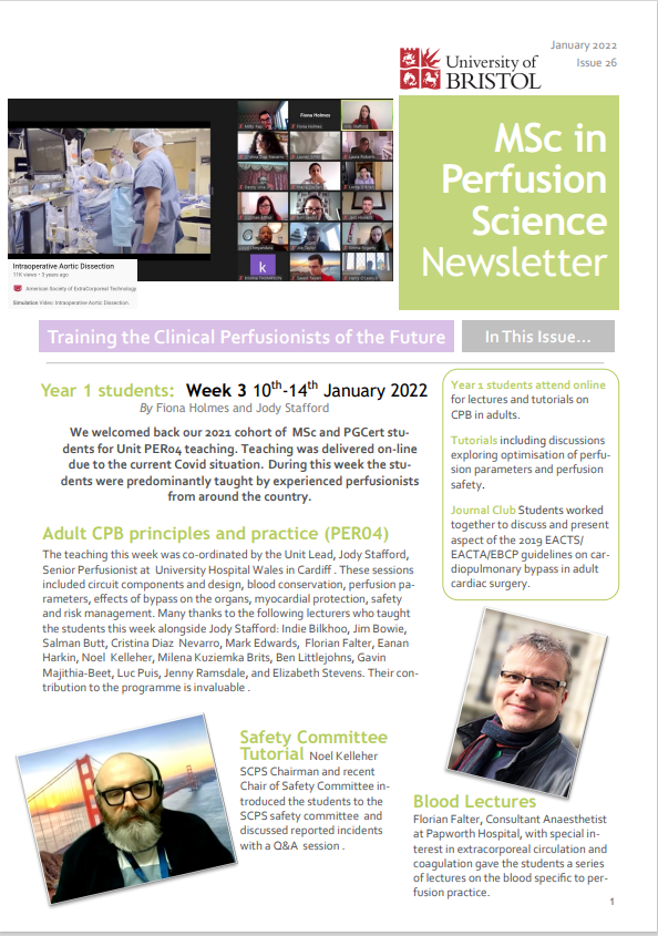 MSc Perfusion Science | SCPS