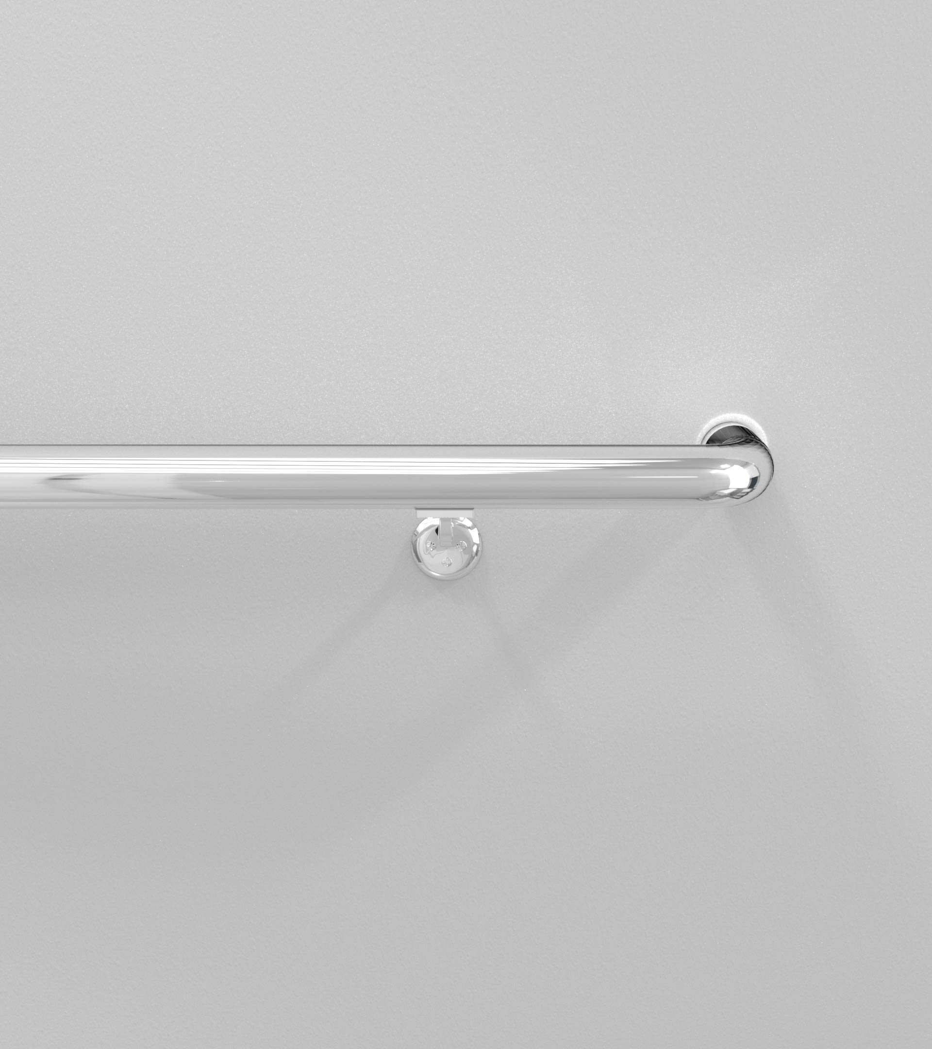 Round Stainless Steel Handrail | Wall Protection | Wallprotex