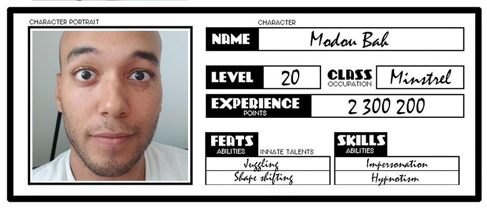 Karakterbygging med Modou Bah