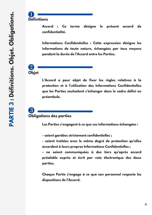 Accord de confidentialité - document et modèle à télécharger