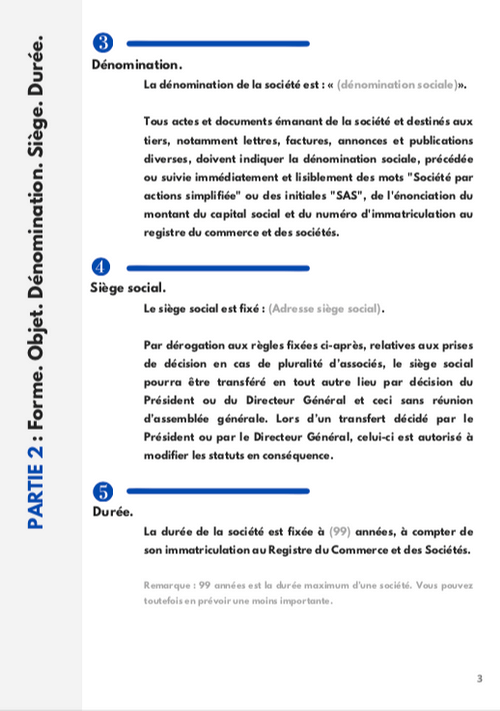 Statuts SAS - document et modèle à télécharger