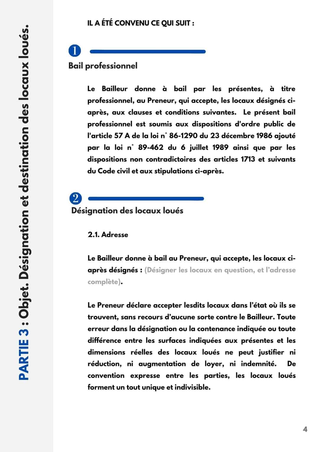 Bail professionnel - document et modèle à télécharger