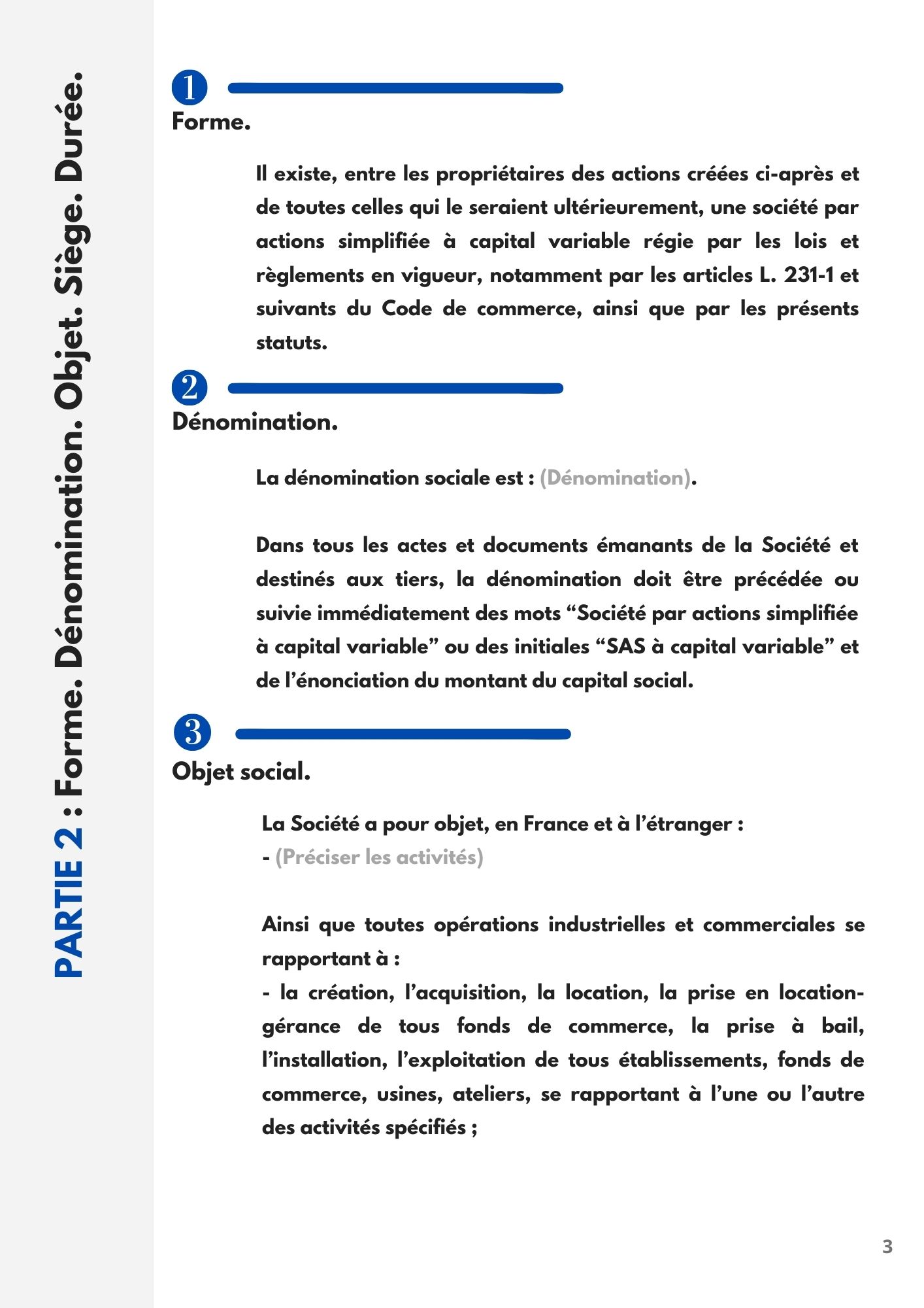 Statuts SAS à capital variable - document et modèle à télécharger