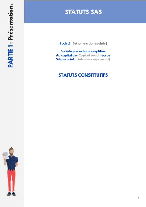 Statuts SAS - document et modèle à télécharger