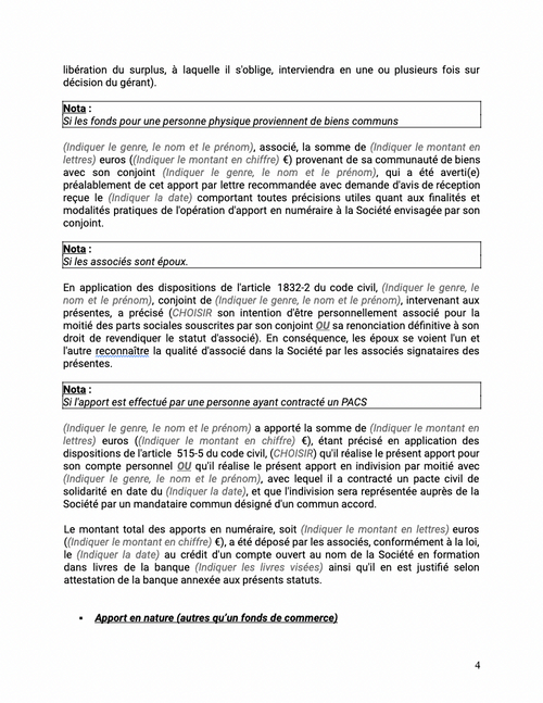 Statuts SARL - document et modèle à télécharger