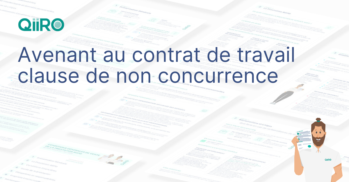Avenant au contrat de travail clause de non concurrence : modèle Avenant au contrat de travail clause de non concurrence : modèle