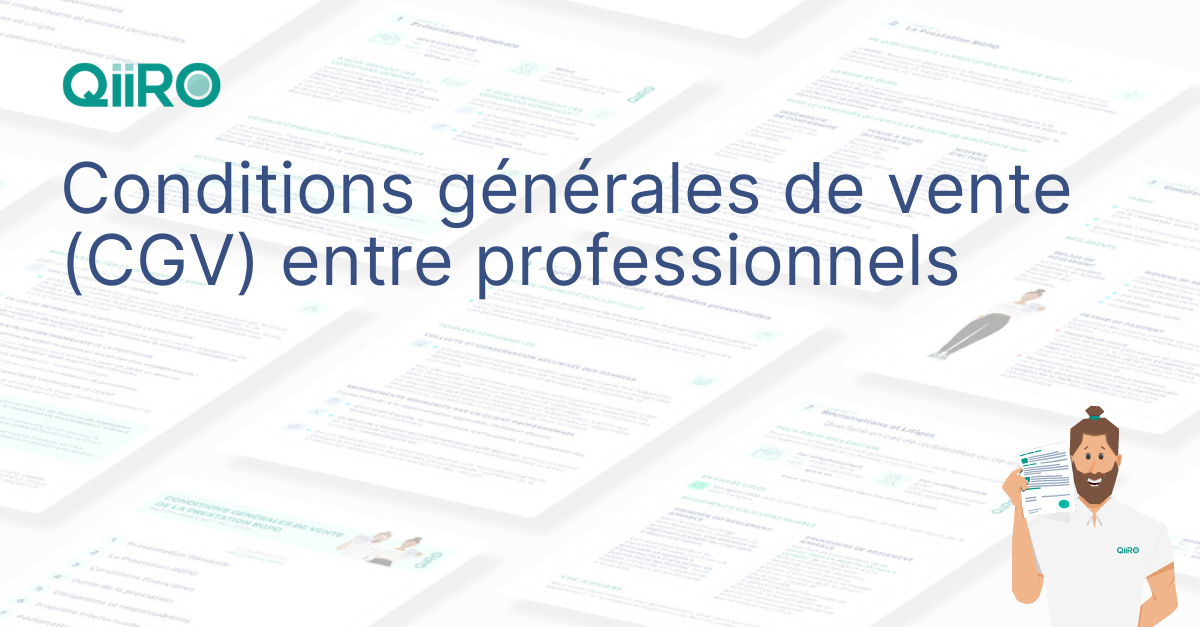Conditions générales de vente (CGV) entre professionnels : modèle