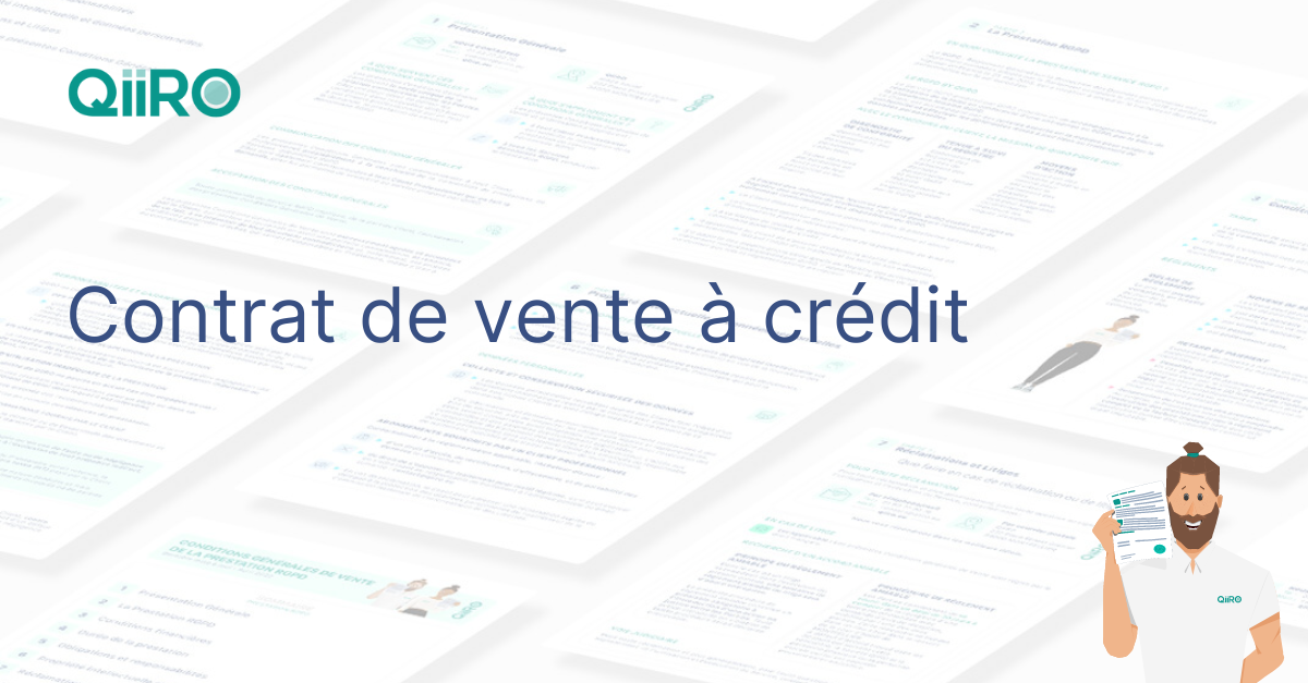Contrat de vente à crédit : modèle à télécharger (2023)